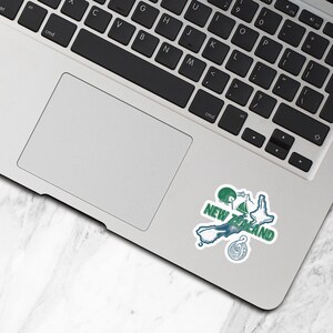 New Zealand Sticker, Vinyl Stickers, New Zealand Travel Stickers, New ...