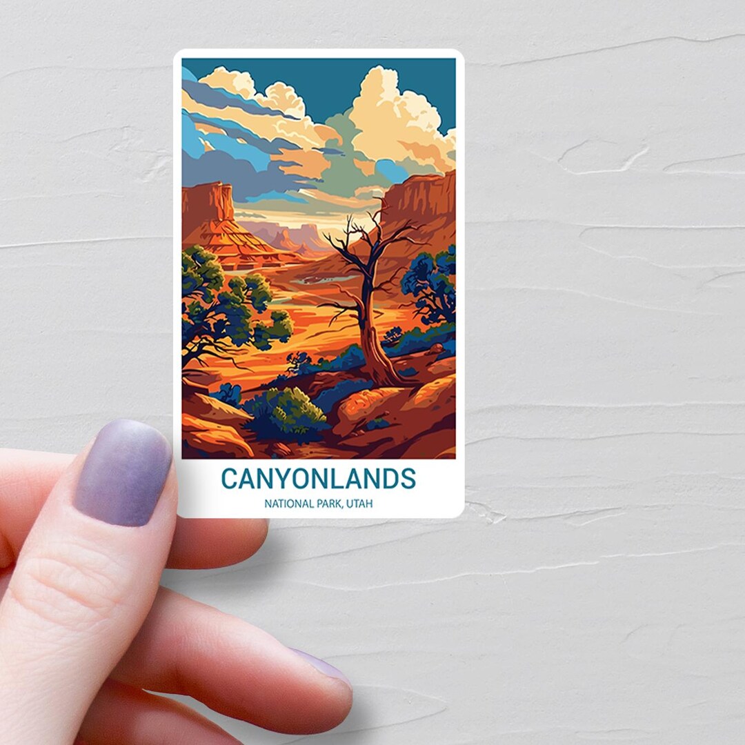 Canyonlands National Park Stickers, Vinyl Travel Stickers, USA National ...