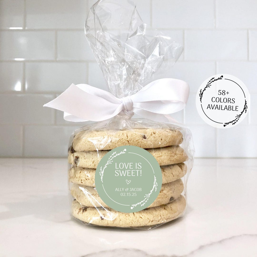 Love is Sweet Labels, Thank You Stickers Wedding, Vinyl Stickers ...