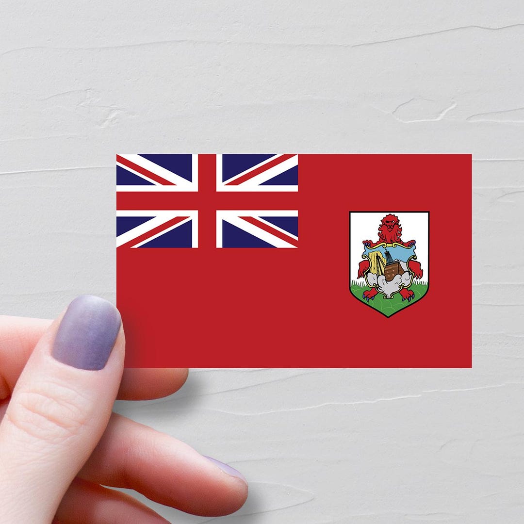 Bermuda Flag Sticker, Vinyl Travel Stickers, Bermudian Bermudan, Water ...