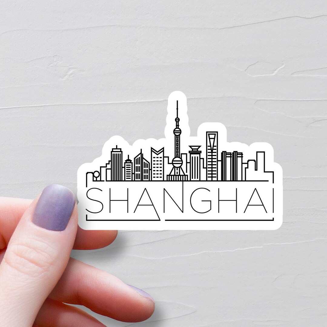 Shanghai Sticker, Vinyl Travel Stickers, China Stickers, Landmarks ...