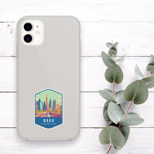 Baku Sticker, Vinyl Travel Stickers, Azerbaijan Stickers, Asia & Middle ...