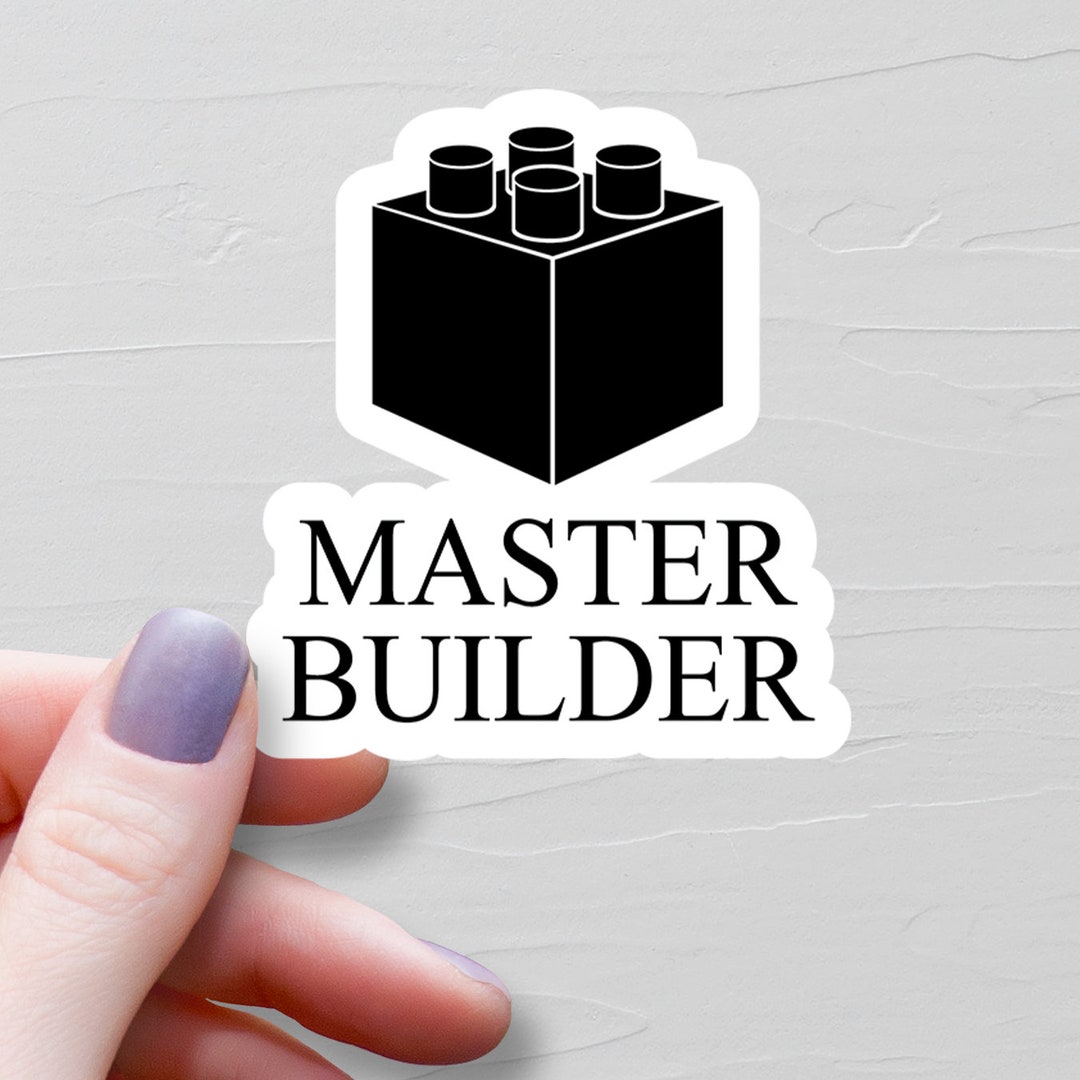 Master Builder Sticker, Vinyl Stickers, Master Builder Gift, Building ...