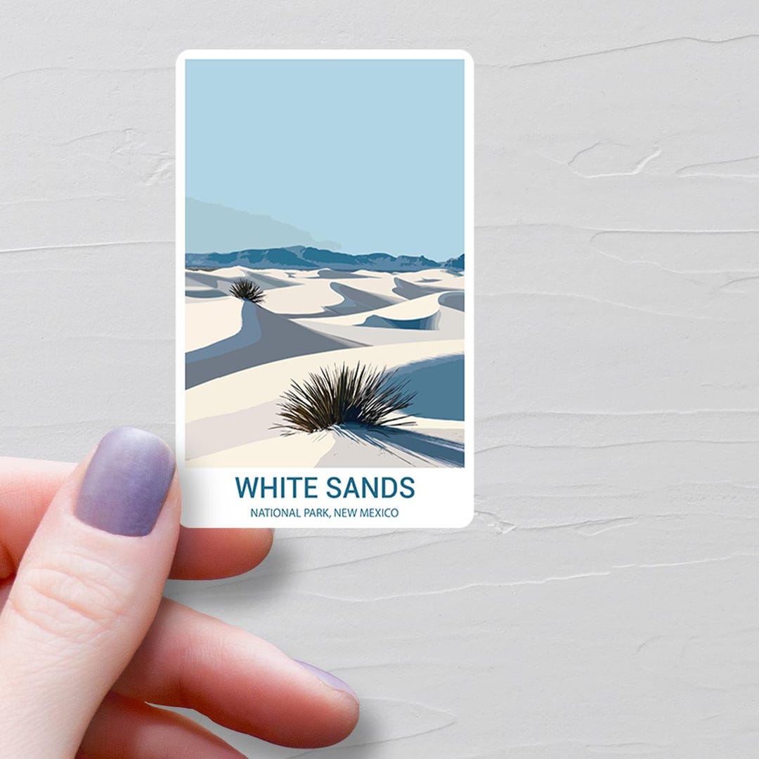 White Sands National Park Stickers, Vinyl Travel Stickers, USA National ...