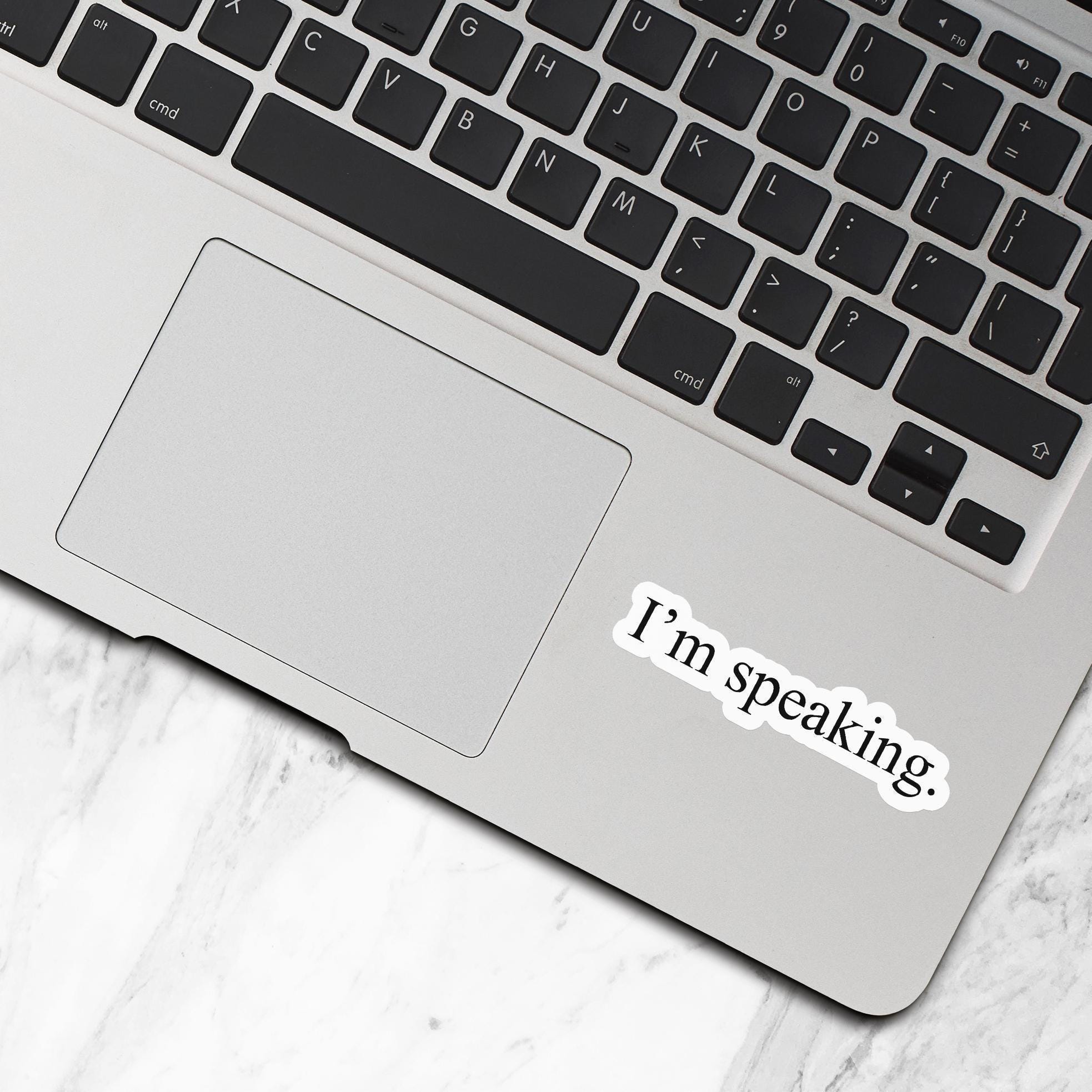 I'm Speaking Sticker, Vinyl Stickers, Water Bottle Stickers, Feminist ...