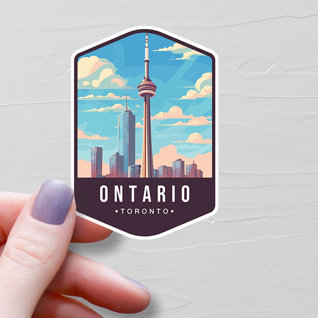 Ontario Sticker, Vinyl Travel Stickers, Toronto Sticker, Canada Tourism ...
