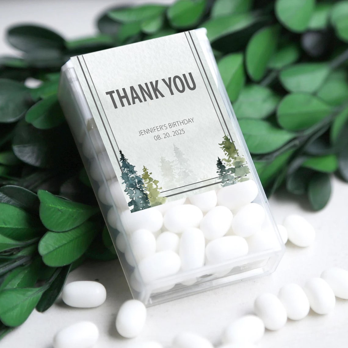 Woodland Forest Birthday Party Favor Labels for Mints, Camping Birthday ...