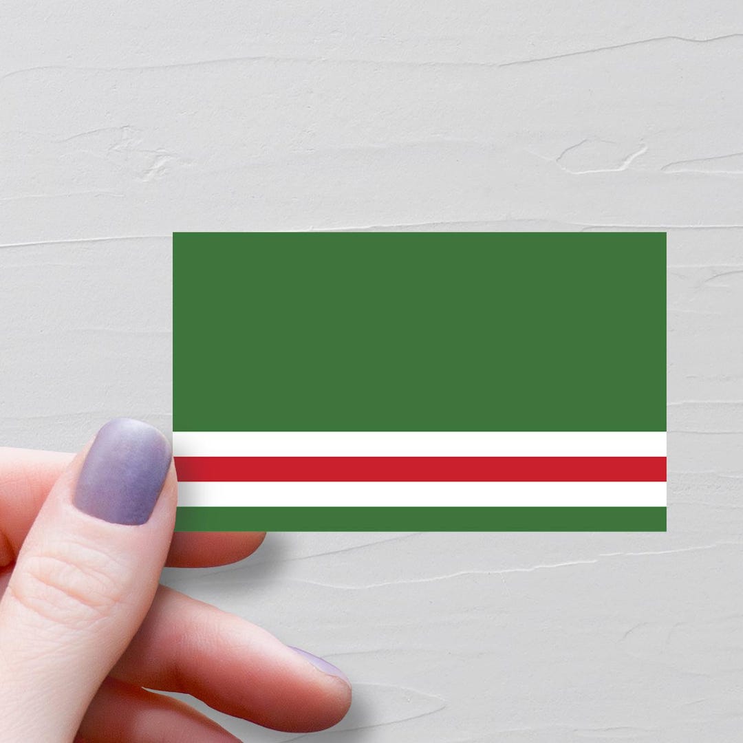 Chechen Republic of Ichkeria Flag Sticker, Vinyl Travel Stickers, Water ...