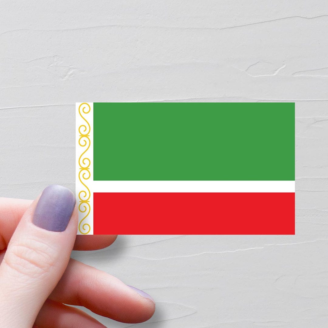 Chechen Republic Flag Sticker, Vinyl Travel Stickers, Souvenir Gifts ...