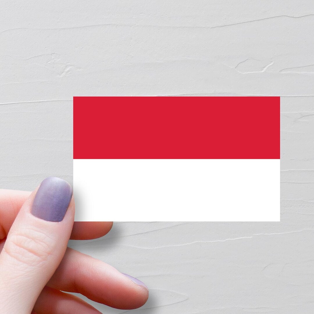 Monaco Flag Sticker, Vinyl Travel Stickers, Monegasque Monacan, World ...