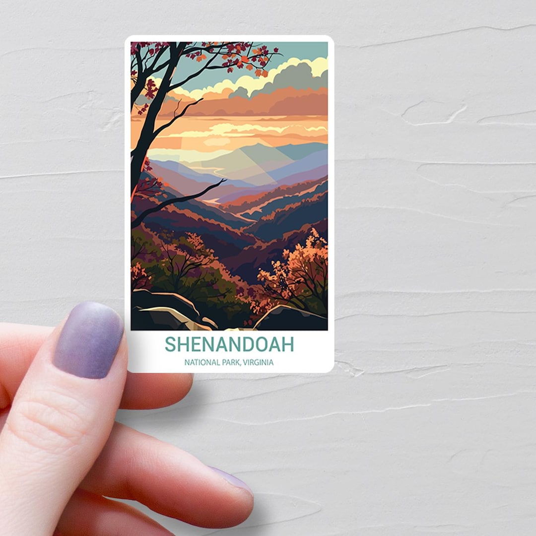 Shenandoah National Park Stickers, Vinyl Travel Stickers, USA National ...
