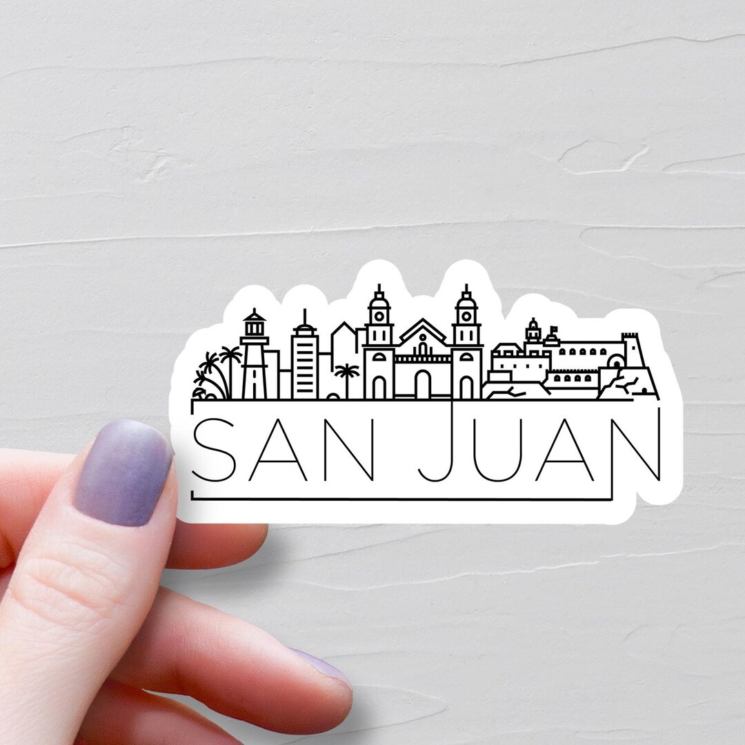 San Juan Sticker, Puerto Rico Sticker, Vinyl Travel Stickers, Puerto ...