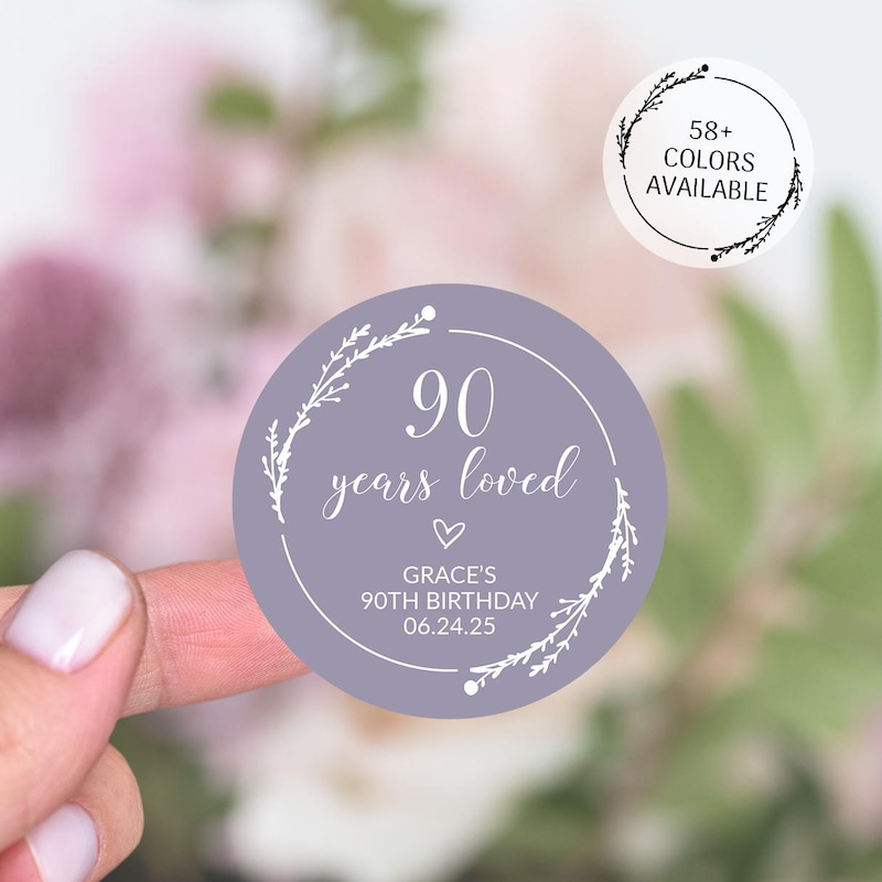 Round Candle Label - Etsy