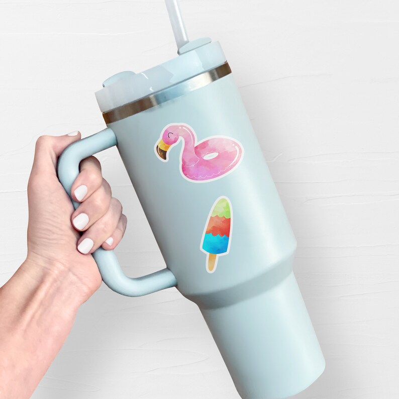 Summer Pool Party Sticker Pack of 5, Vinyl Stickers, Cute Summer ...