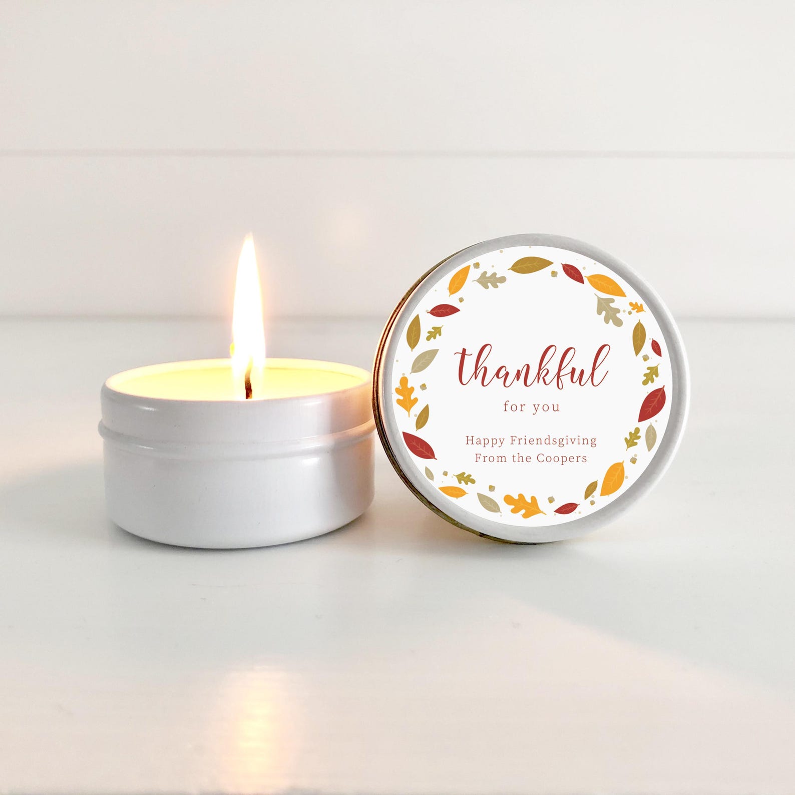 Personalized Friendsgiving Gift Stickers, Happy Friendsgiving Party ...