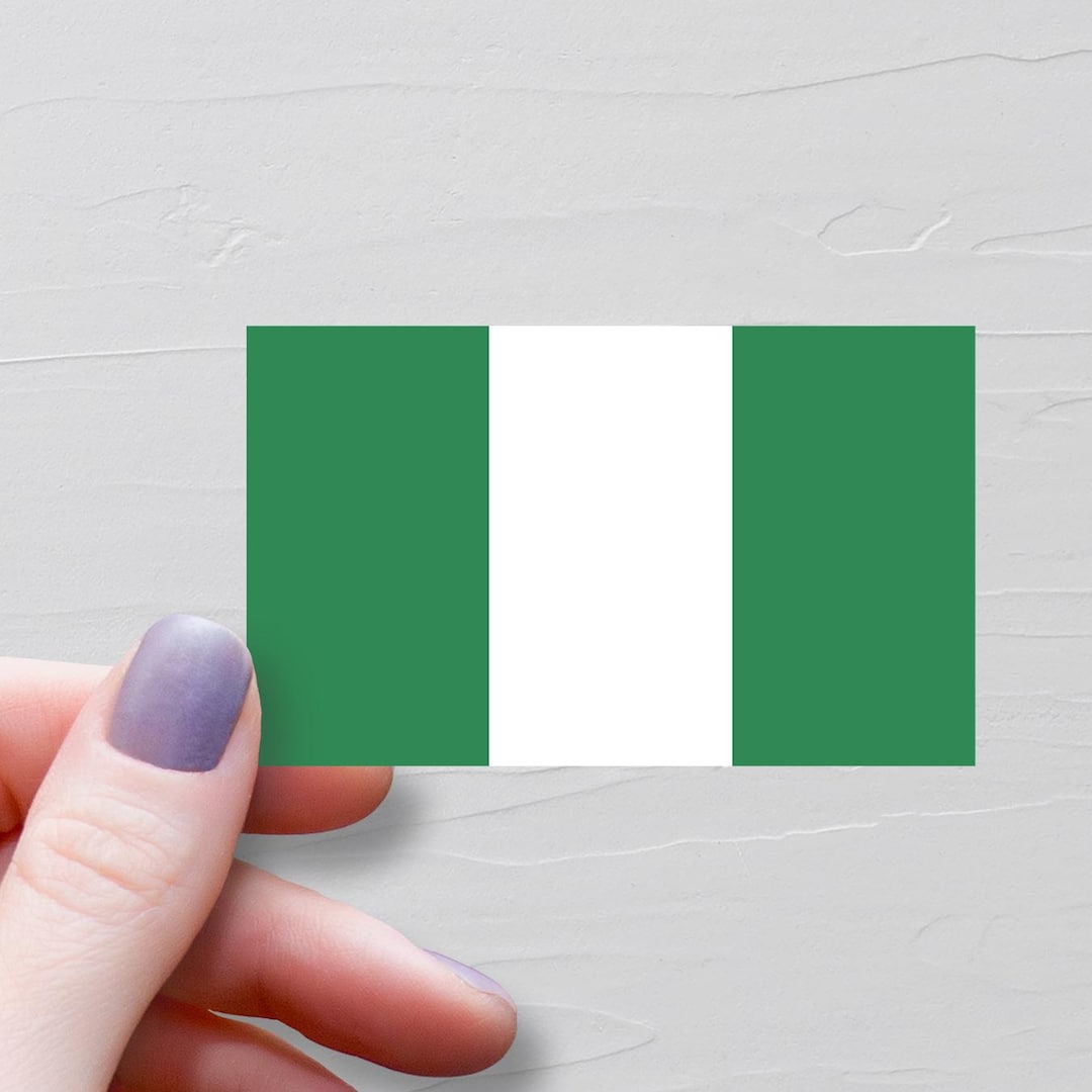 Nigeria Flag Sticker, Vinyl Travel Stickers, Nigerian Stickers, World ...