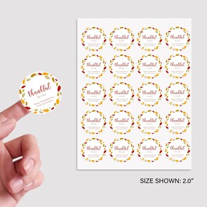 Personalized Friendsgiving Gift Stickers, Happy Friendsgiving Party ...