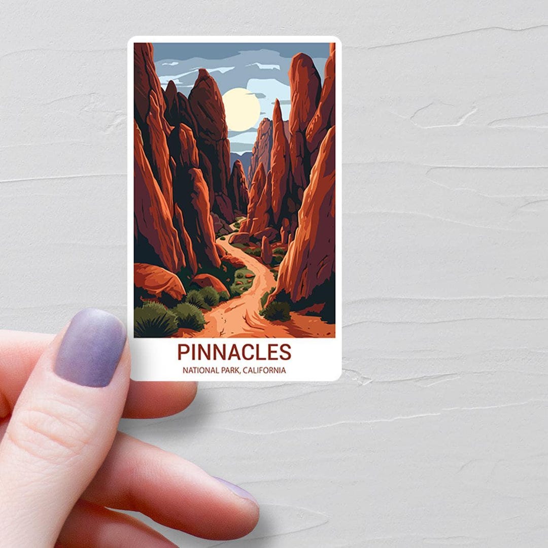 Pinnacles National Park Stickers, Vinyl Travel Stickers, USA National ...