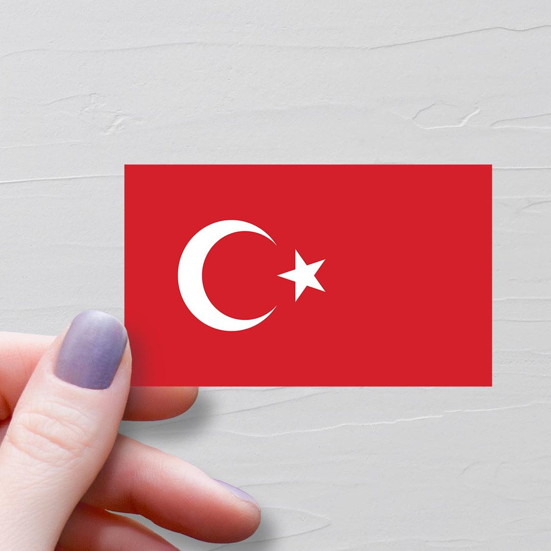 Turkey Flag Sticker, Vinyl Travel Stickers, Turks Turkish Flag, World ...