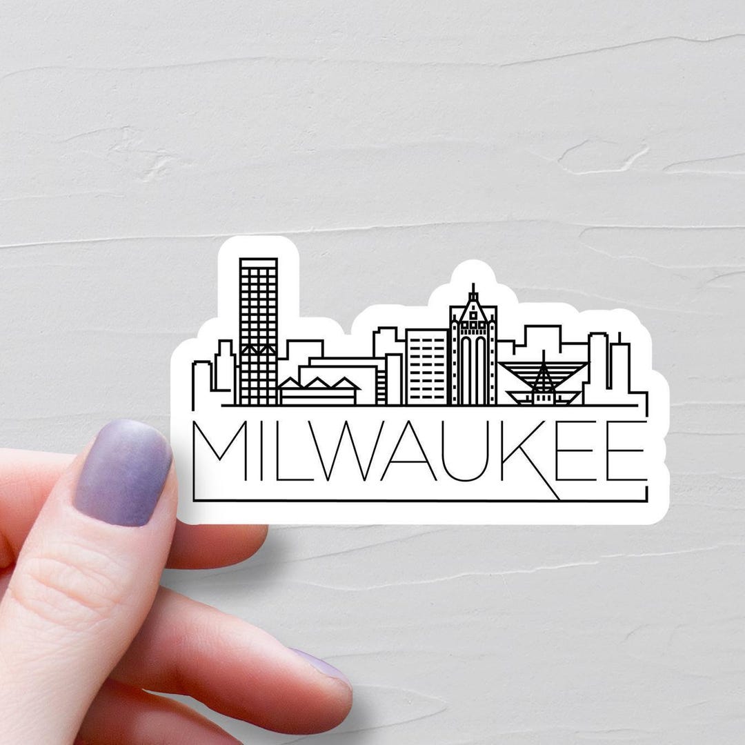 Milwaukee Sticker, Vinyl Stickers, Travel Stickers, Milwaukee Landmarks ...
