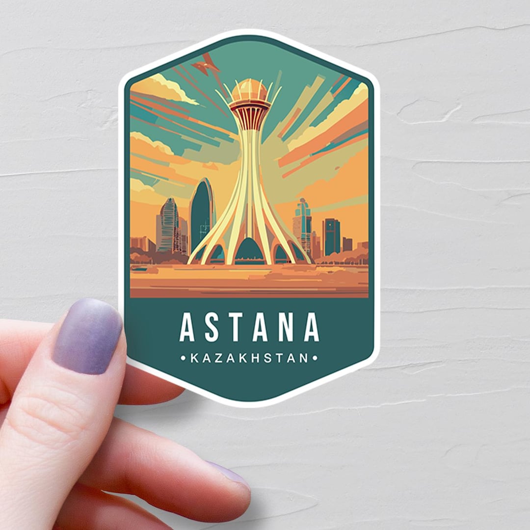 Astana Sticker, Vinyl Travel Stickers, Country Kazakhstan Stickers ...