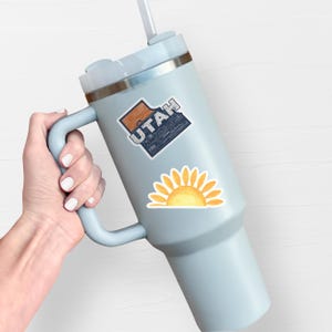 Utah Sticker, Vinyl Stickers, Travel Stickers, Utah Map Sticker, Utah ...