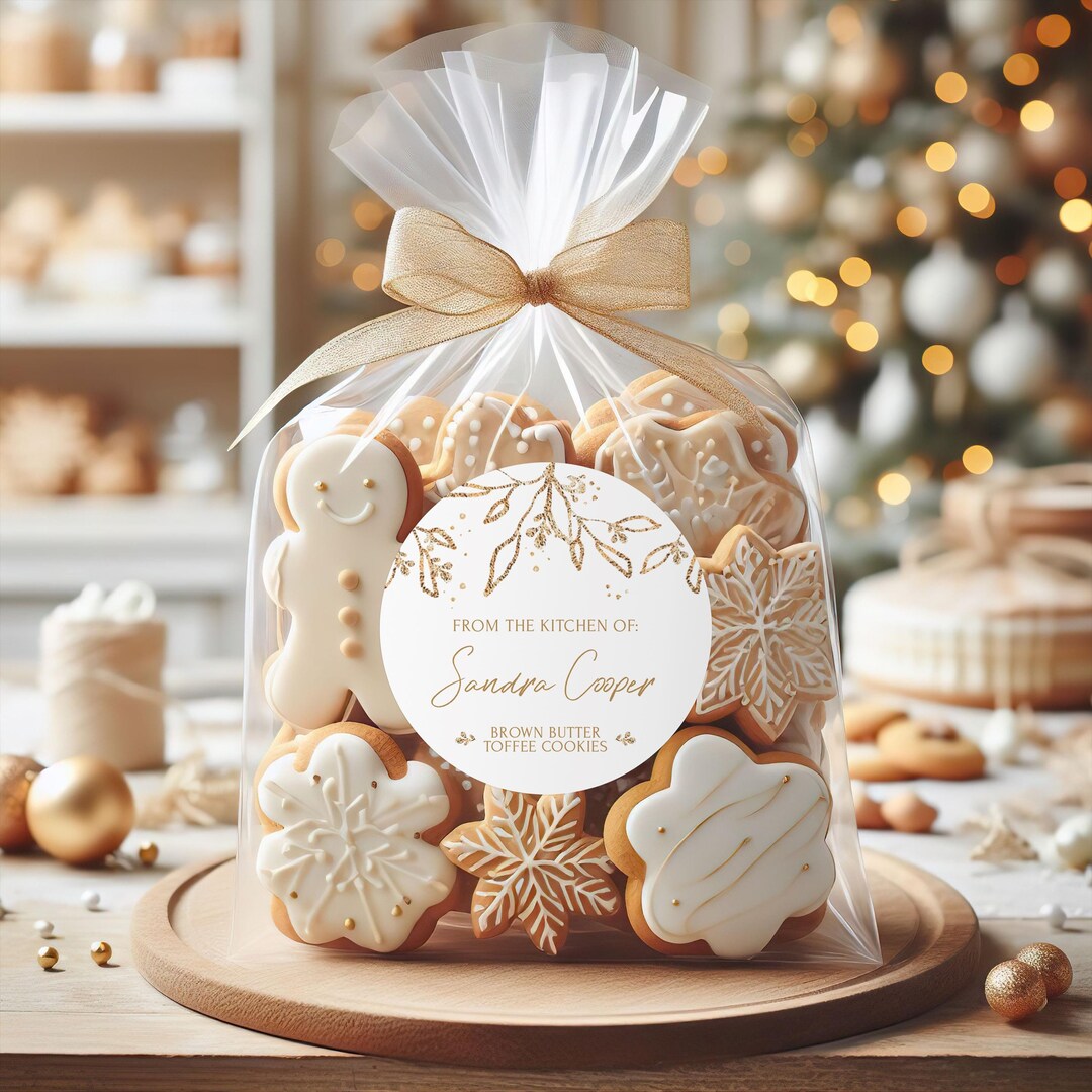 From the Kitchen of Labels, Christmas Baking Labels, Cookie Box Labels ...