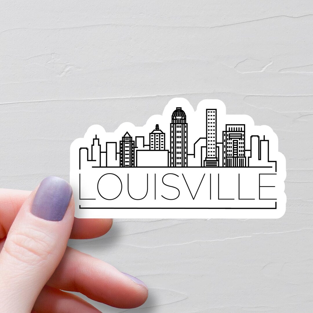 Louisville Sticker, Vinyl Stickers, Travel Stickers, Kentucky Sticker ...