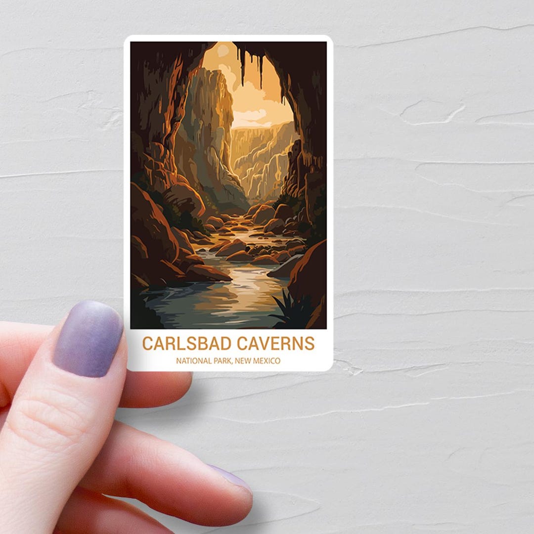 Carlsbad Caverns National Park Stickers, Vinyl Travel Stickers, USA ...