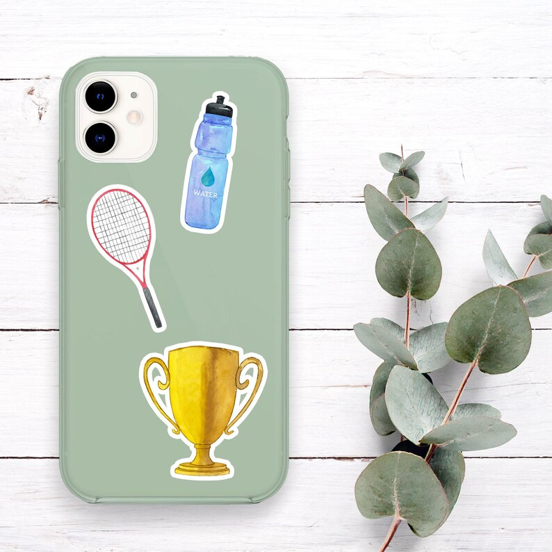 Tennis Sticker Pack of 5, Vinyl Stickers, Tennis Team Gifts, Tennis ...