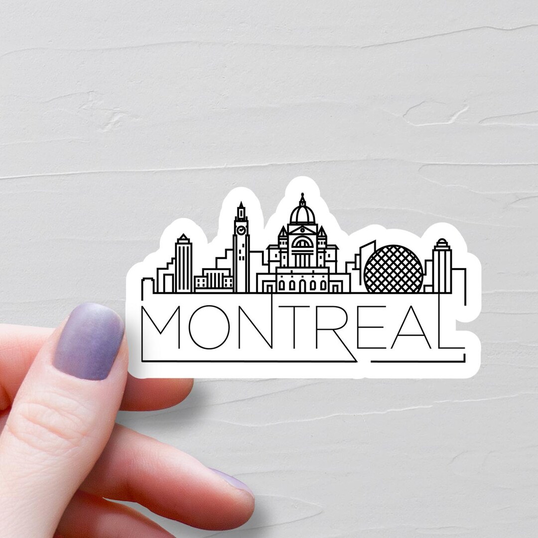 Montreal Sticker, Vinyl Travel Stickers, Quebec Sticker, Canada Tourism ...