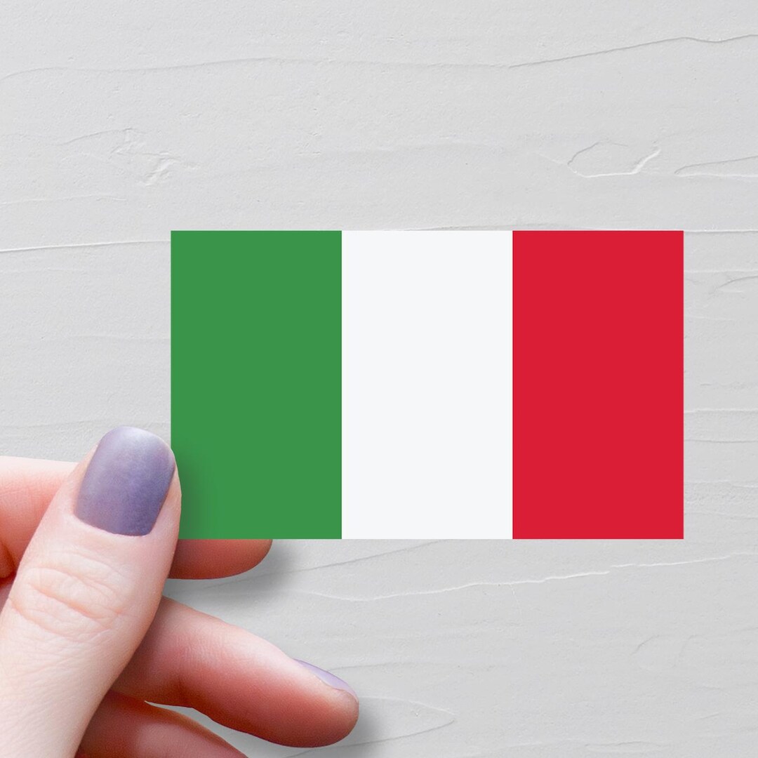 Italy Flag Sticker, Vinyl Travel Stickers, Italian Stickers Gifts, Water Bottle Sticker, Laptop ...