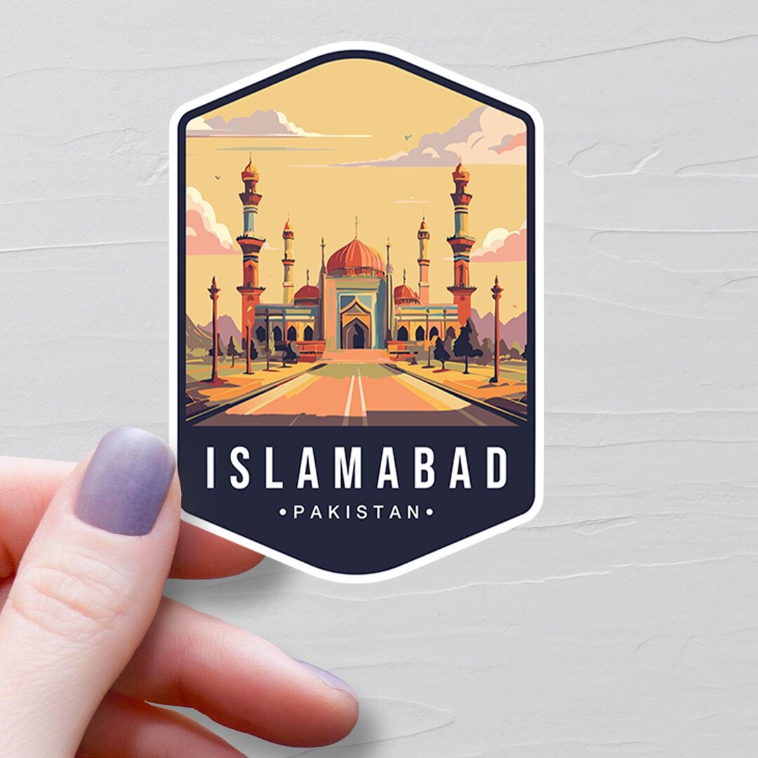 Islamabad Sticker, Vinyl Travel Stickers, Pakistan Stickers, Asia ...