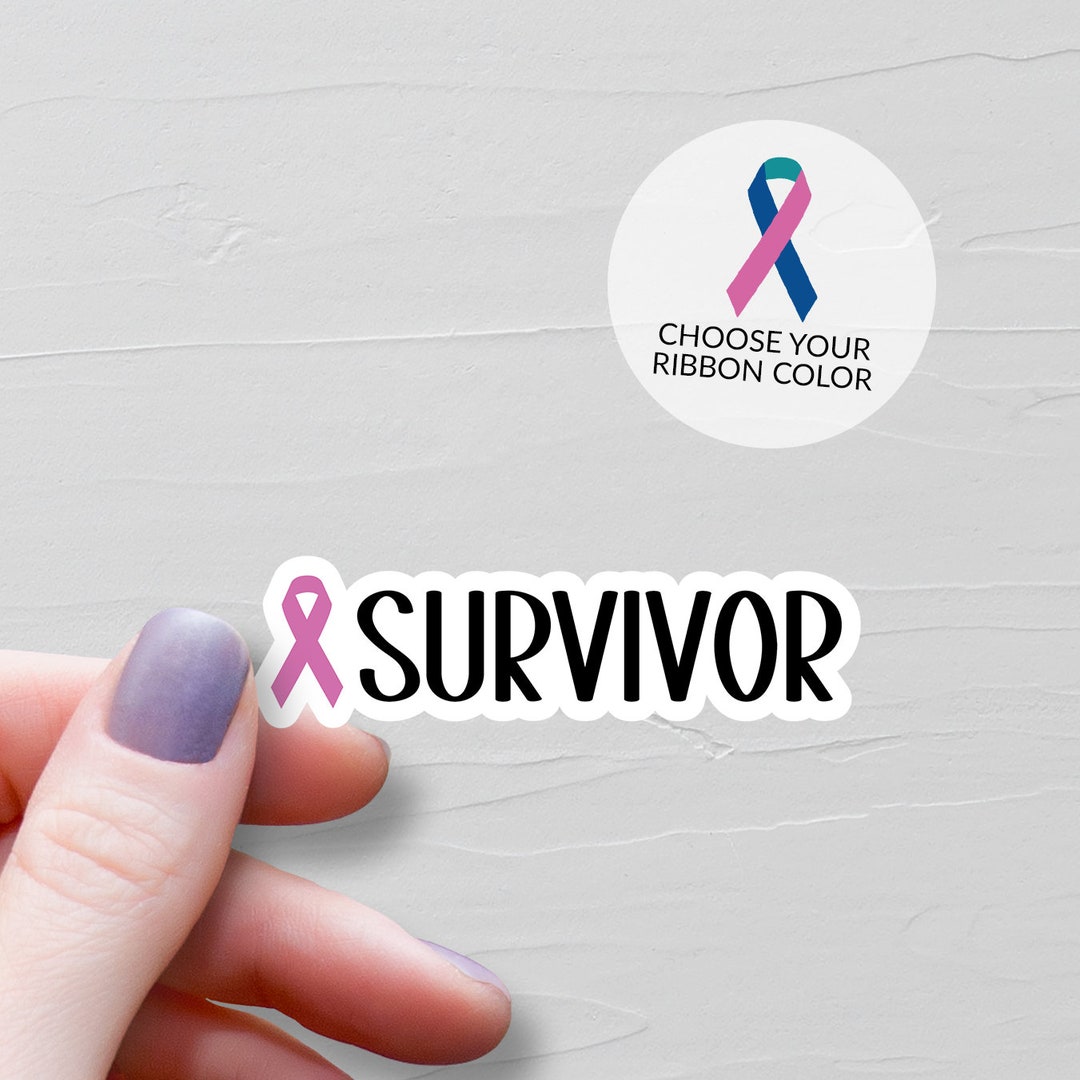 Cancer Survivor Sticker, Cancer Recovery Gift, Cancer Stickers, Breast ...