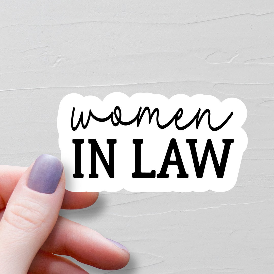 Women in Law Sticker, Vinyl Stickers, Water Bottle Stickers, Law ...