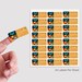 Personalized Christmas Address Labels, Modern Art Deco Holiday Envelope ...