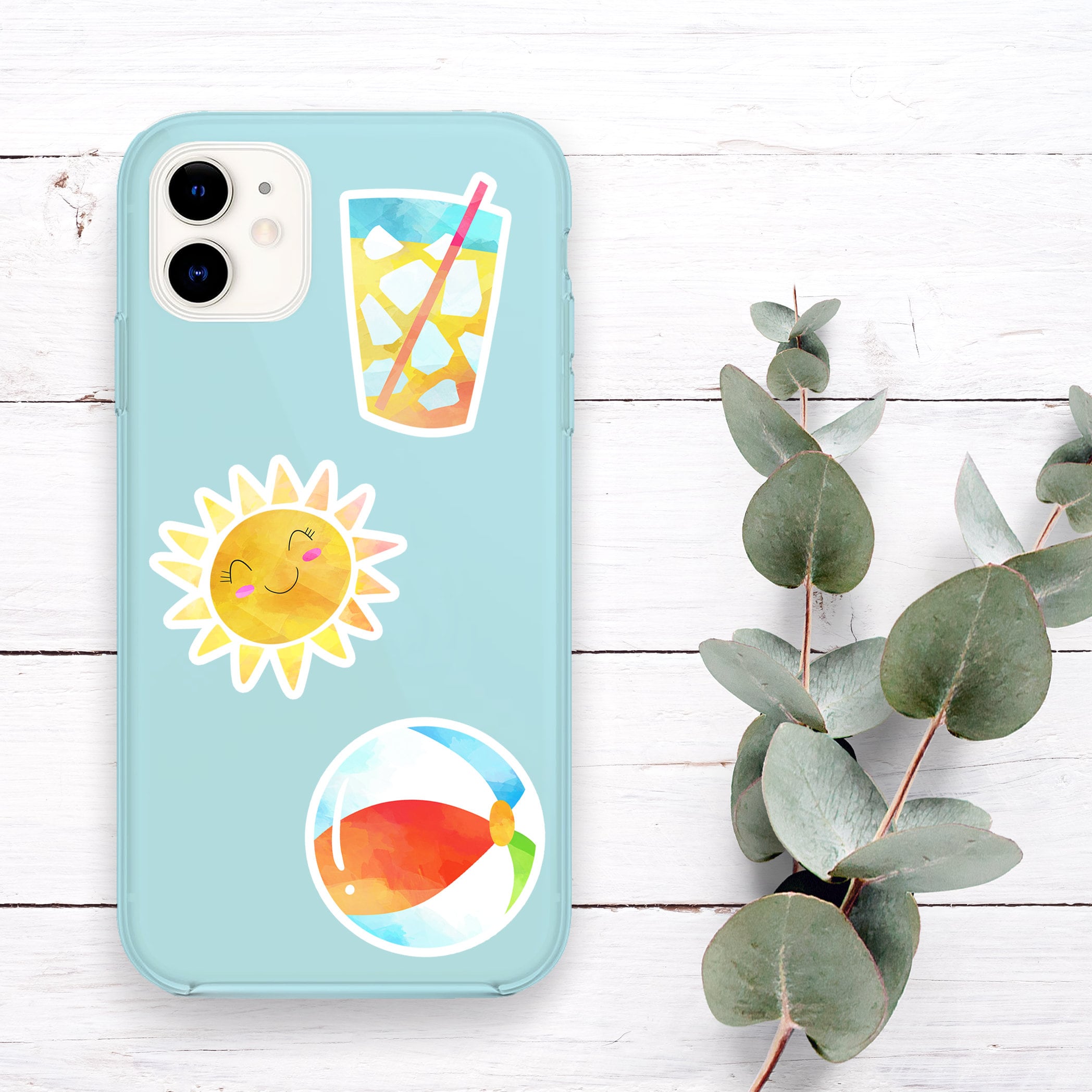 Summer Pool Party Sticker Pack of 5, Vinyl Stickers, Cute Summer ...