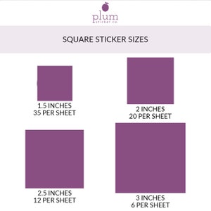 Square Logo Stickers, Vinyl Stickers, Custom Square Stickers ...