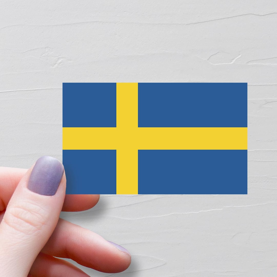 Sweden Flag Sticker, Vinyl Travel Stickers, Swedish Flag, Countries ...