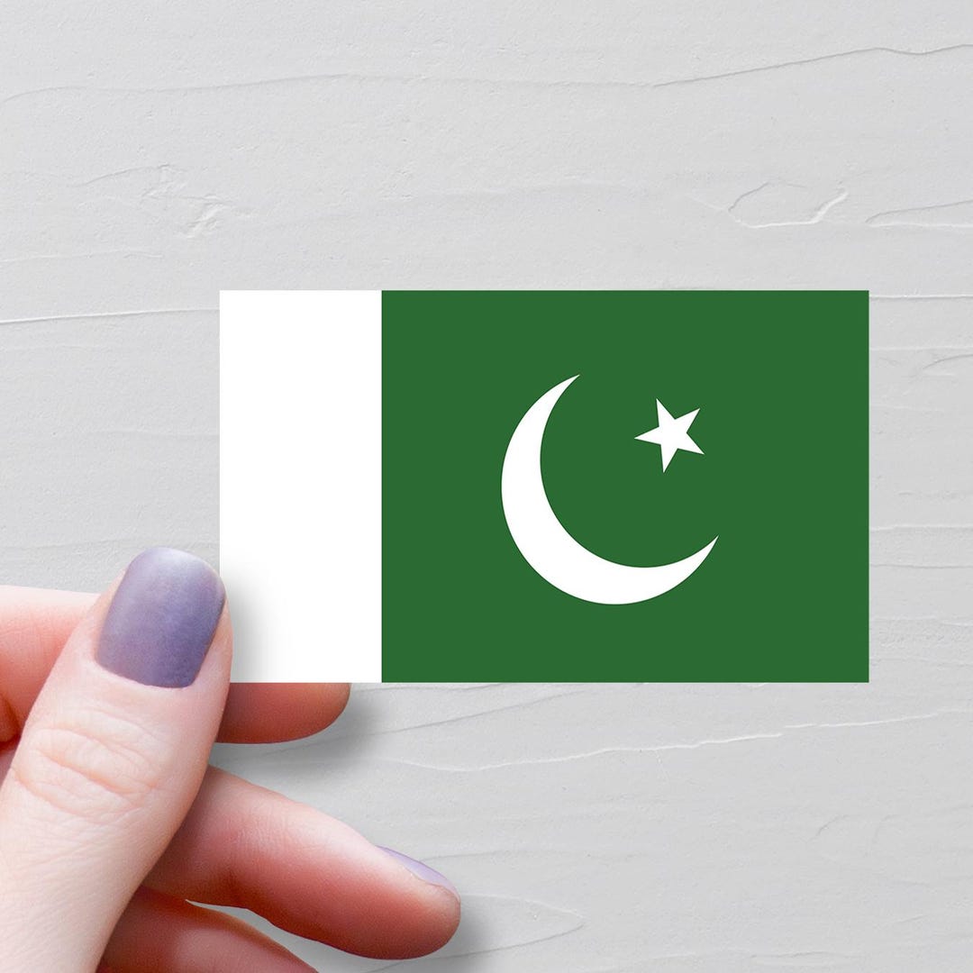 Pakistan Flag Sticker, Vinyl Travel Stickers, Pakistani Stickers, World ...