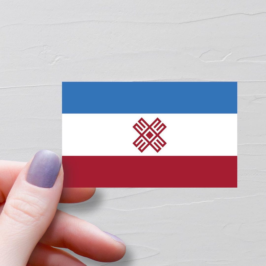 Mari El Flag Sticker, Vinyl Travel Stickers, World Flags, Water Bottle ...