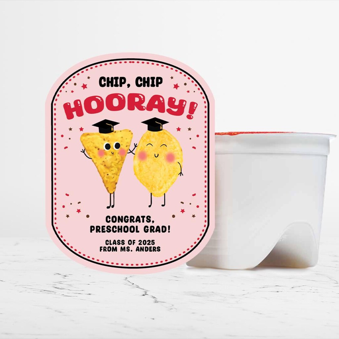 Graduation Chip Stickers, Graduation Party Favor Chip Labels ...