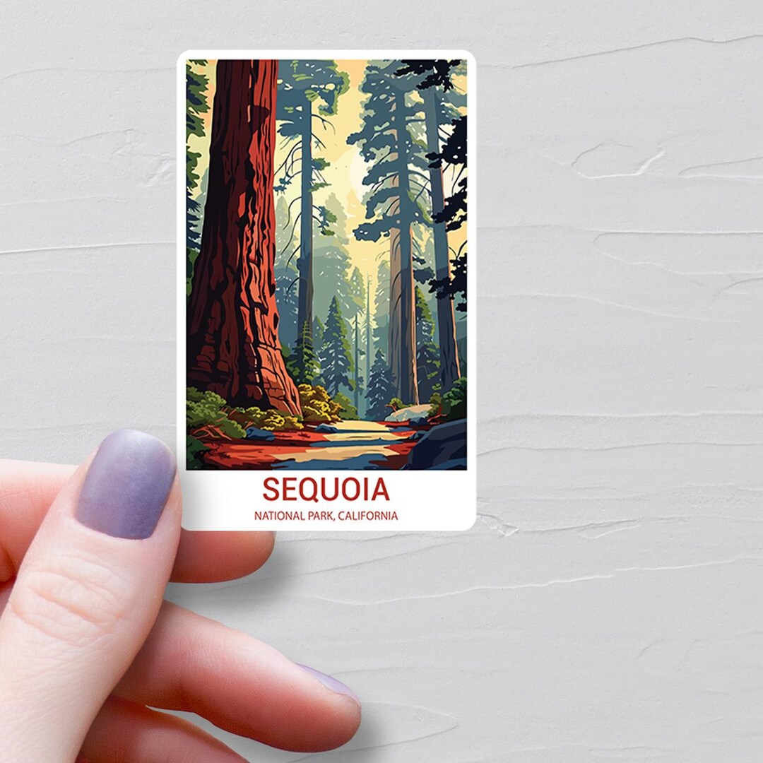 Sequoia National Park Stickers, Vinyl Travel Stickers, USA National ...
