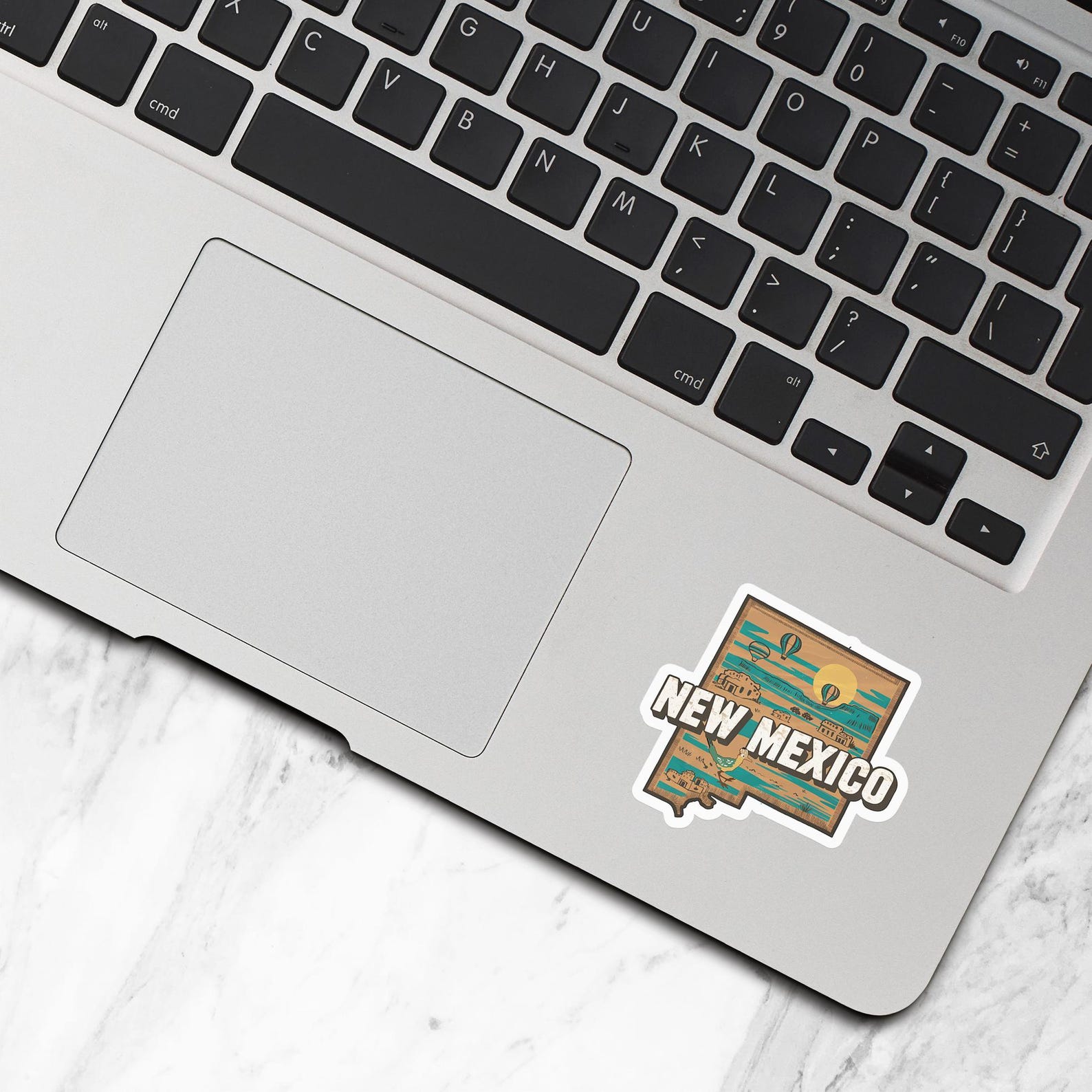 New Mexico Sticker, Vinyl Stickers, Travel Stickers, New Mexico Map ...