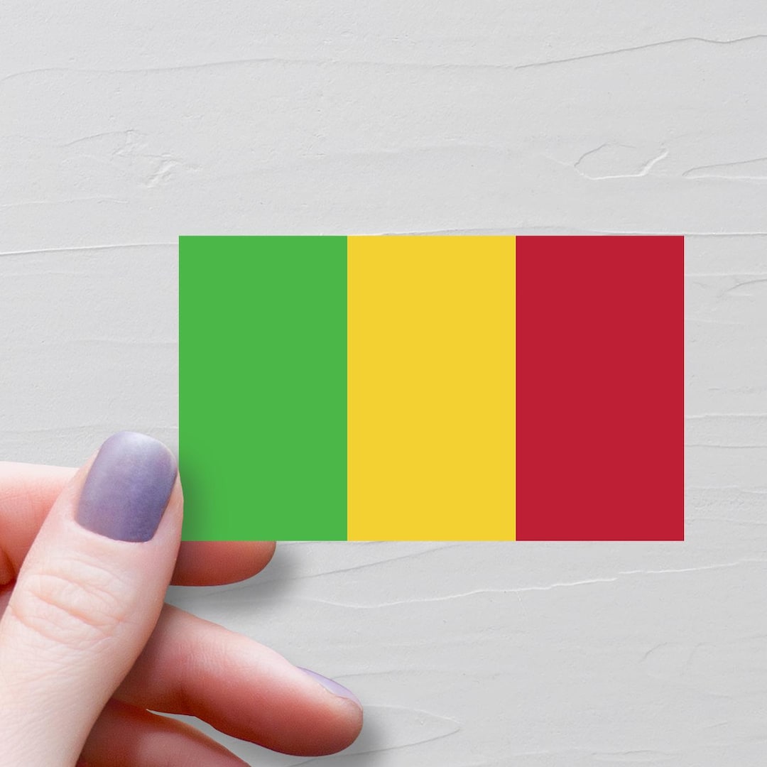 Mali Flag Sticker, Vinyl Travel Stickers, Malians Stickers, World Flags ...