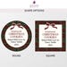 Christmas Cookie Labels Burgundy and Green Plaid Tartan Baking Stickers ...