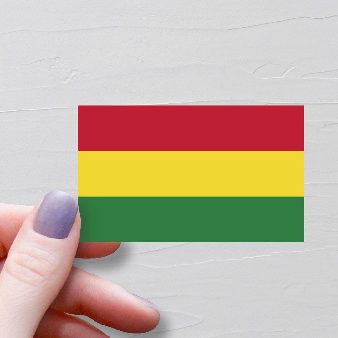 Bolivian Flag Sticker, Vinyl Travel Stickers, Bolivia Sticker, Water ...