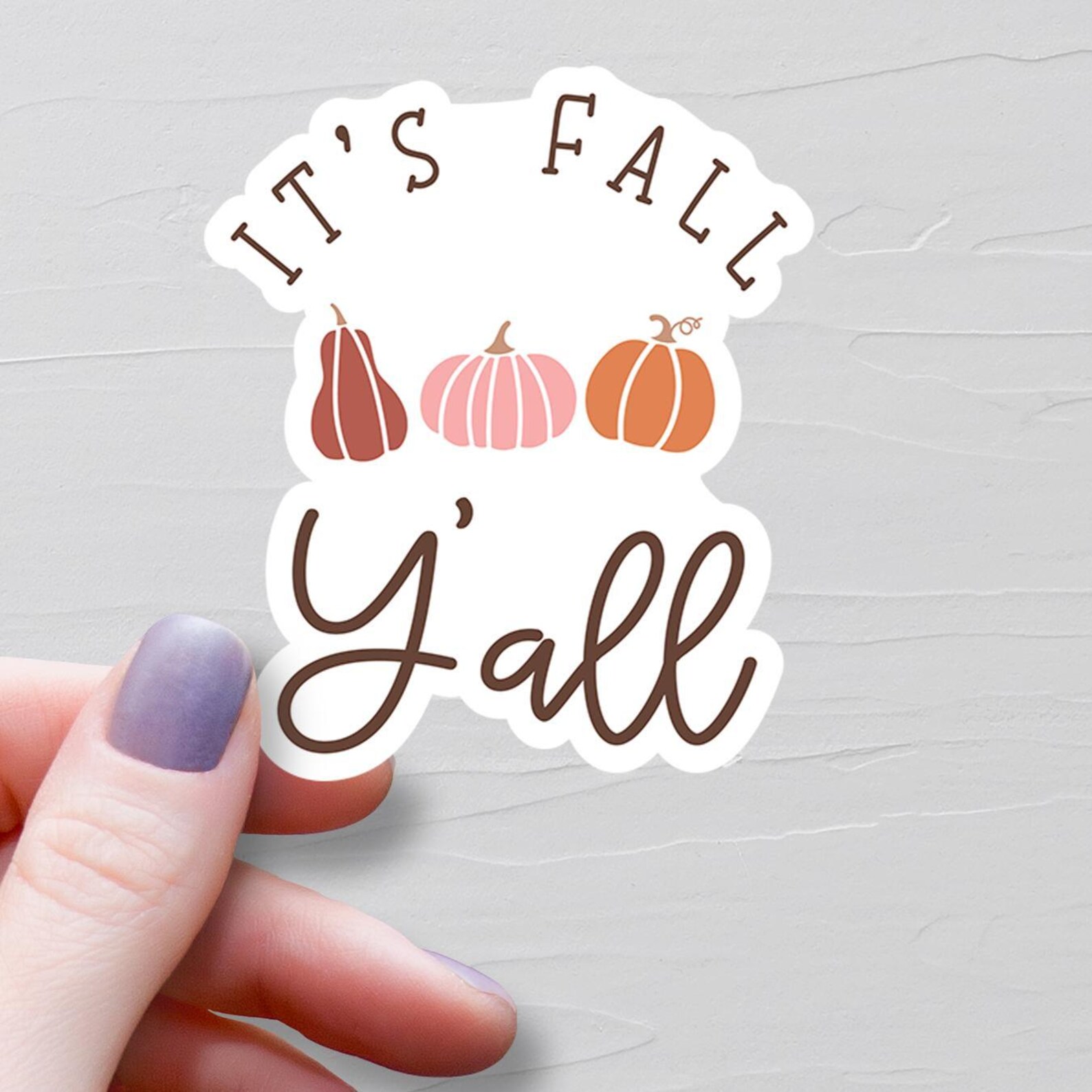 It's Fall Y'all Sticker, Vinyl Stickers, Cozy Fall Stickers, Autumn ...