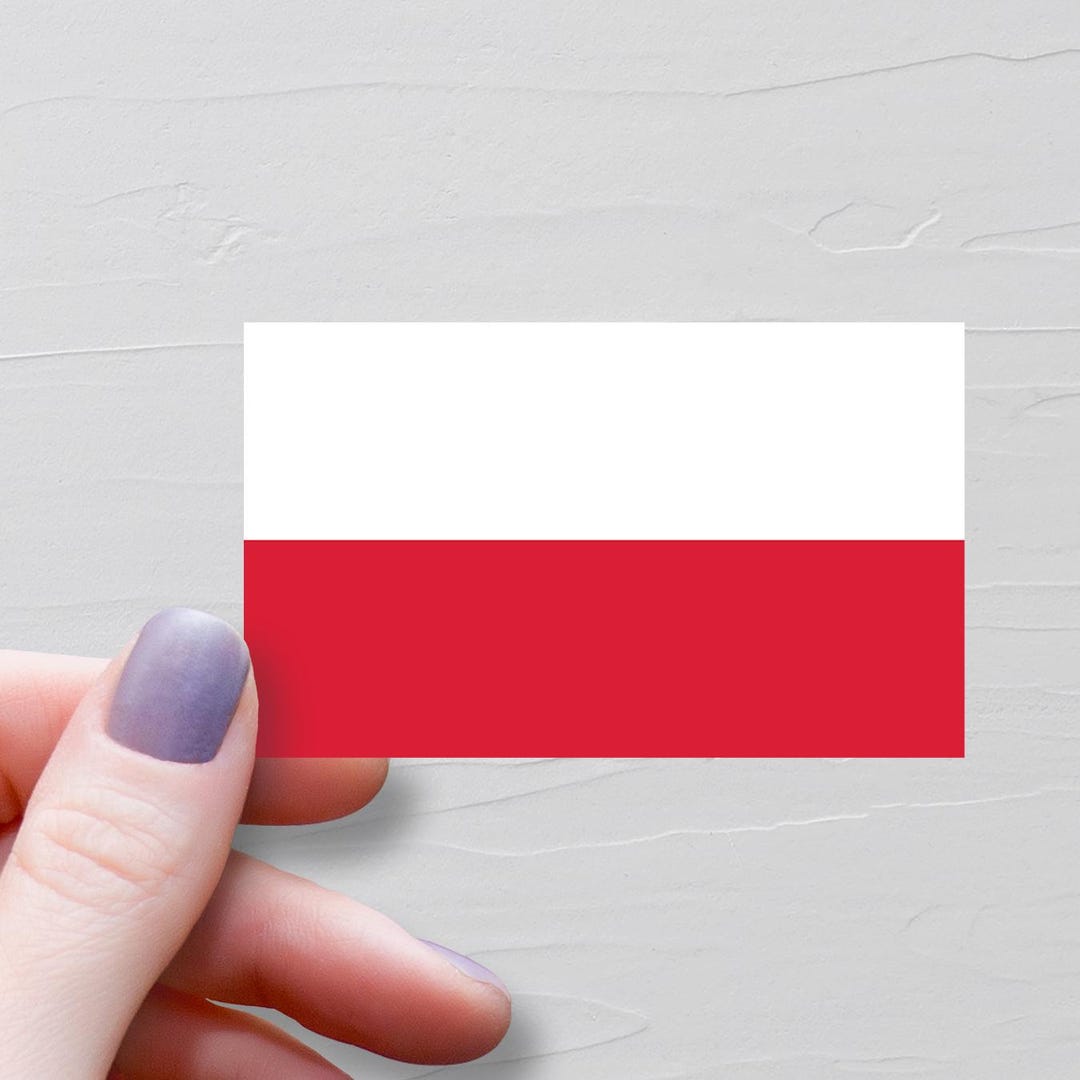 Poland Flag Sticker, Vinyl Travel Stickers, Polish Stickers, World ...