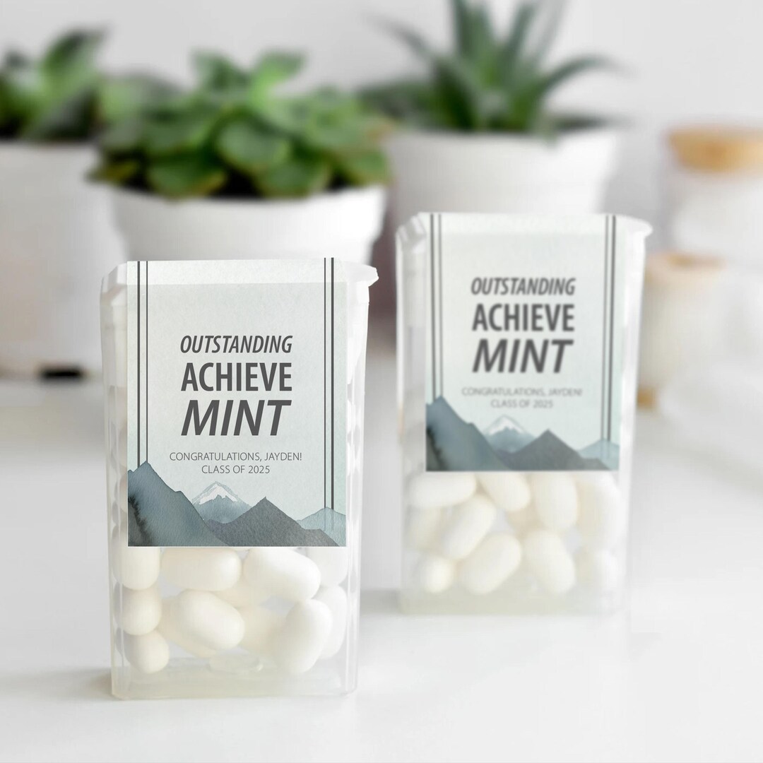 Graduation Party Favors Labels for Mints, Commencement Mint Favors ...